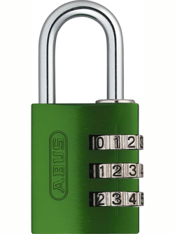 Kłódka szyfrowa, trzycyfrowa ABUS 724/30 Zielona zielona | Kłódki \ Kłódki szyfrowe \ Kłódka na ...