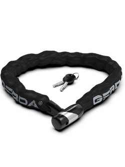 Łańcuch rowerowy na klucz Gerda CONTRA 900/8x8R czarny (90 cm) [korpus okrągły] | Zabezpieczenia ...